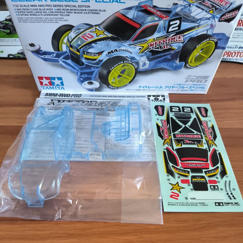 Tamiya 95398 Body Nitrage Jr Clear Blue Special+Decal+Box | Shopee ...