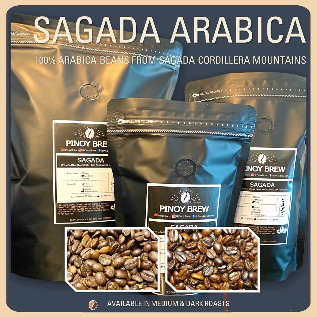 SAGADA ARABICA Coffee Beans and Ground 100% Pure Arabica Coffee Pinoy ...