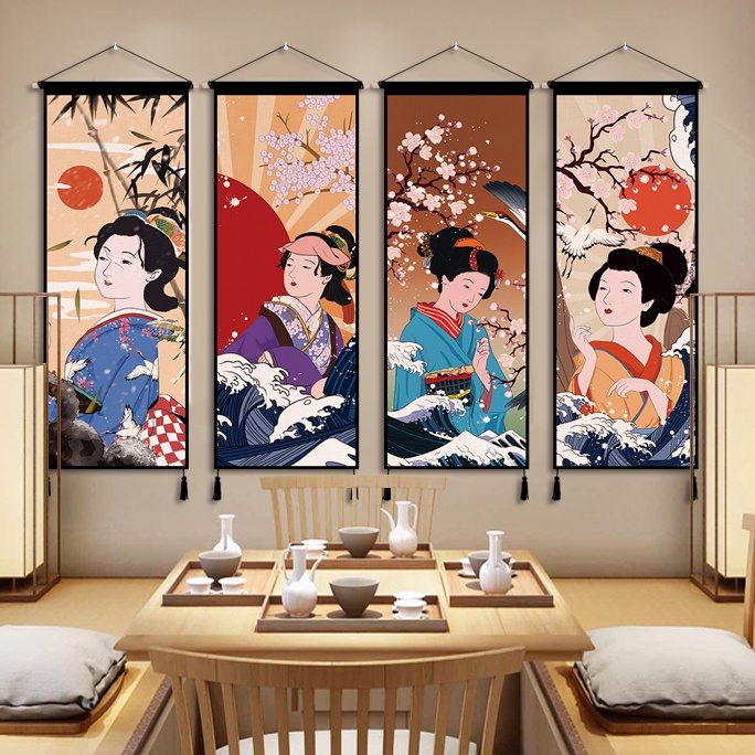 Japanese restaurant decoration Japanese style painting Izakaya ...
