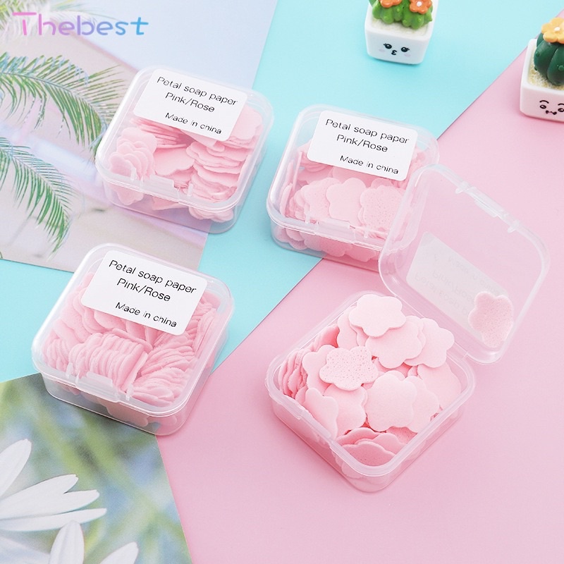 Thebest 100PCS Disposable Soap Paper Travel Soap Paper Washing Hand ... Thebest 100PCS Disposable Soap Paper Travel Soap Paper Washing Hand ...