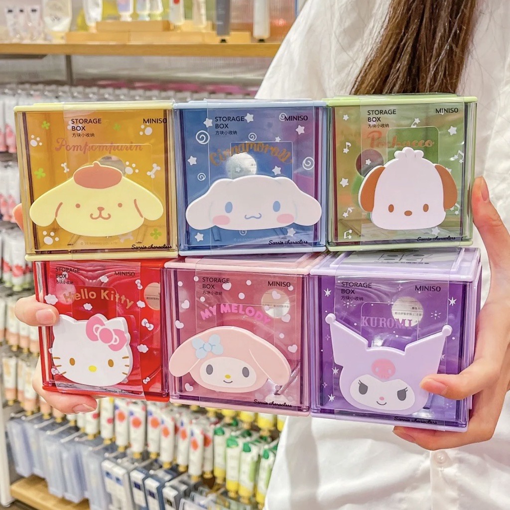 Ready Stock Free Shipping|miniso Genuine Sanrio Storage Box miniso ...