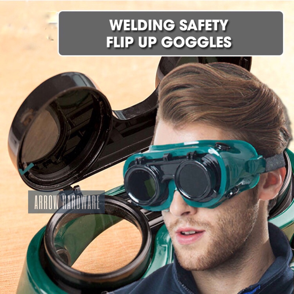 Spring Welding Safety Flip Up Goggles, Safety Industrial Welding ...