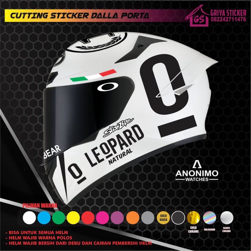 Leopard HELMET STICKER SET | Shopee Philippines