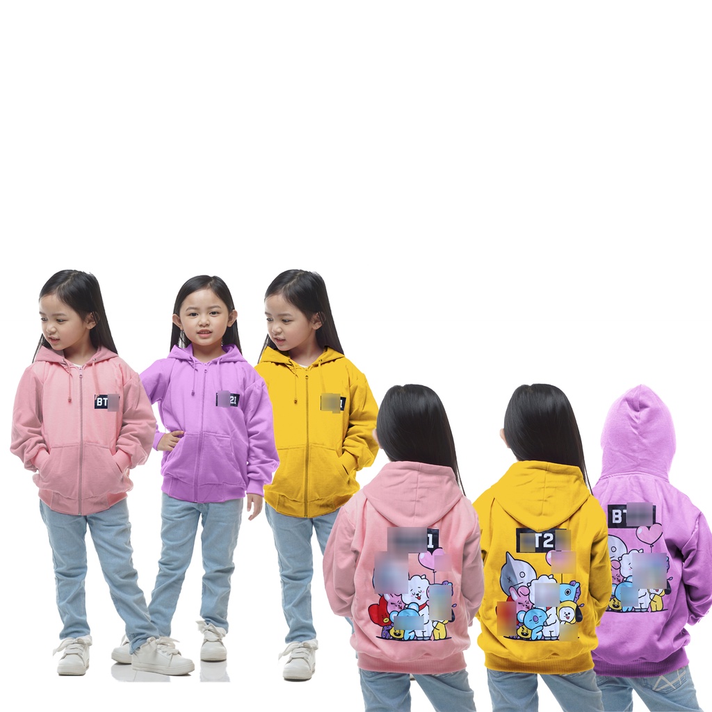 Kpop Bts bt21 Character Children's Jacket | Shopee Philippines