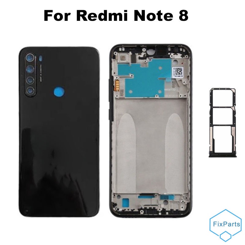 Full Housing For Xiaomi Redmi Note 8 Back Battery Cover Rear Case ...