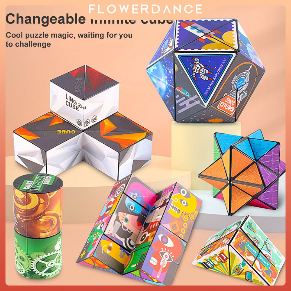 Newest Variety Changeable Magnetic Magic Cube Anti Stress 3d Hand Flip ...