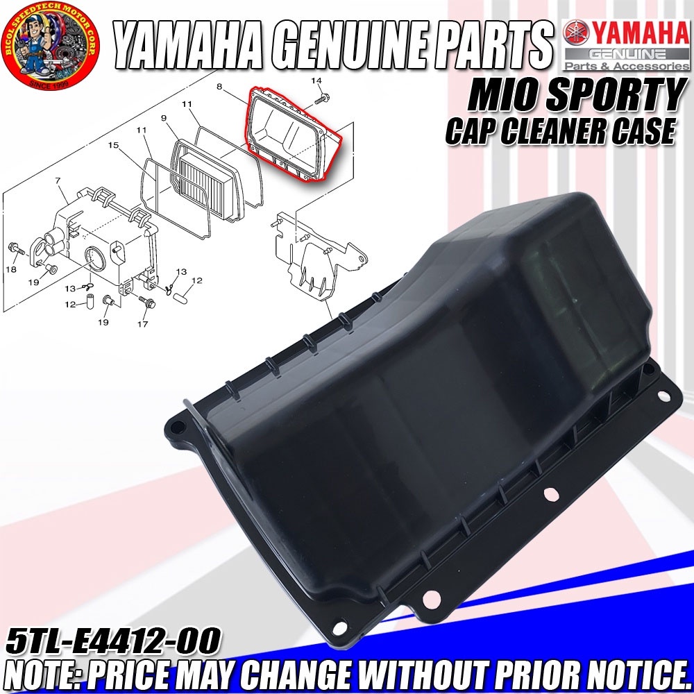 MIO SPORTY CAP CLEANER CASE (YGP) (GENUINE: 5TL-E4412-00) | Shopee ...