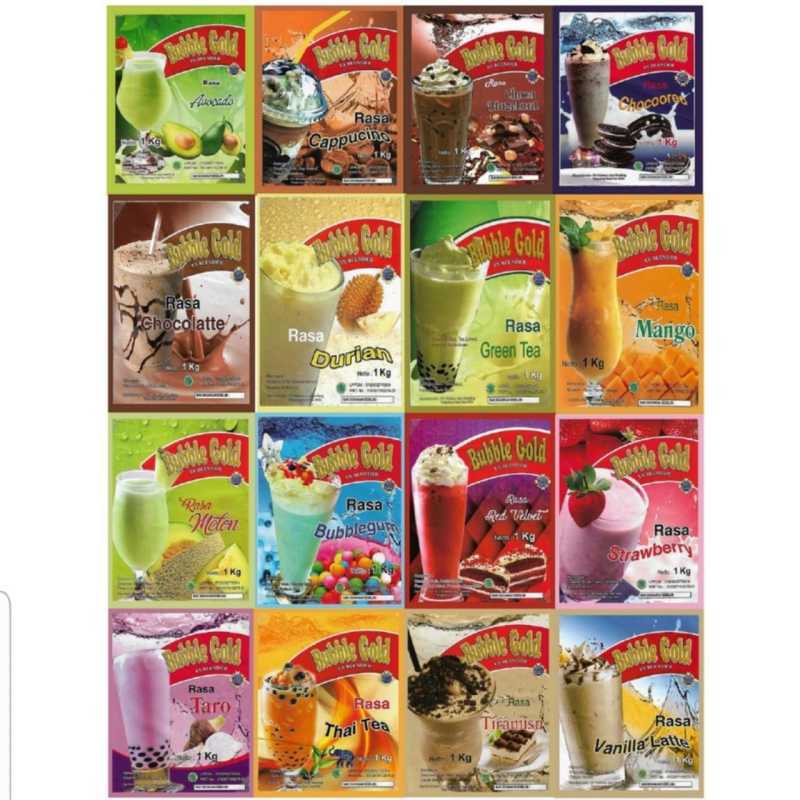Bubble Gold 1kg, 250gr/Powder Drink/Powder Drink Assorted Flavors ...