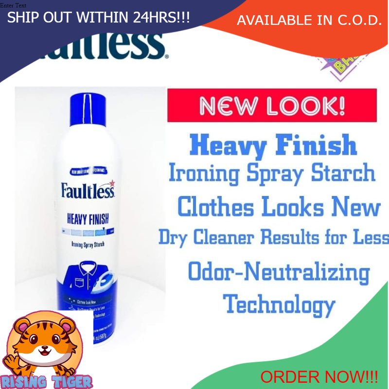 Faultless Heavy Finish Starch Ironing Spray 567g ( Almirol ) | Shopee ...