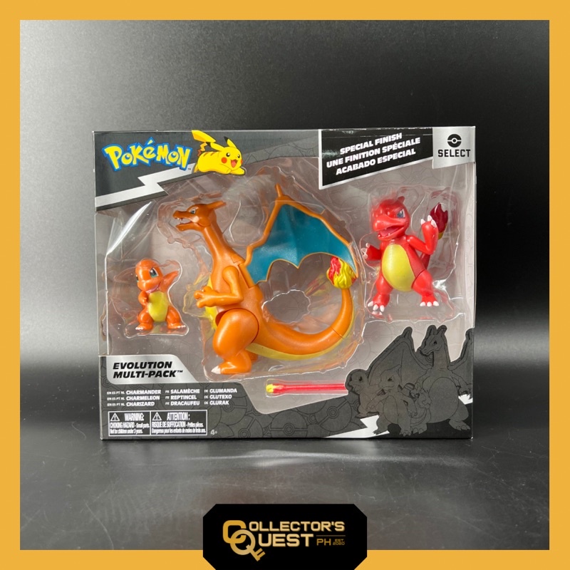Pokemon Select Evolution Multi-Pack Charmander Charmeleon Charizard 3 ...