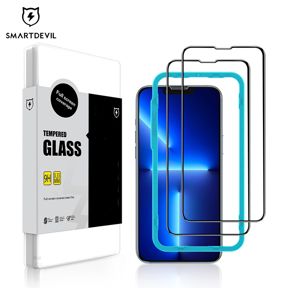 SmartDevil 9D Matte Tempered Glass Film For Iphone 13 Pro Max, Pro, 13, Mini | Shopee Philippines