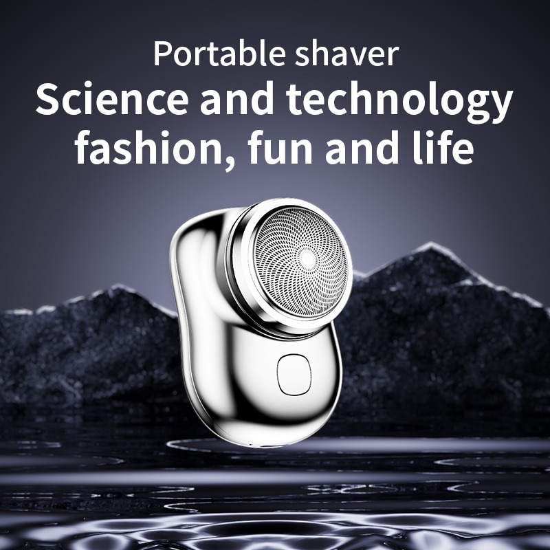 Portable Electric Shaver IPX7 Waterproof Fast Charging Pocket Razor ...