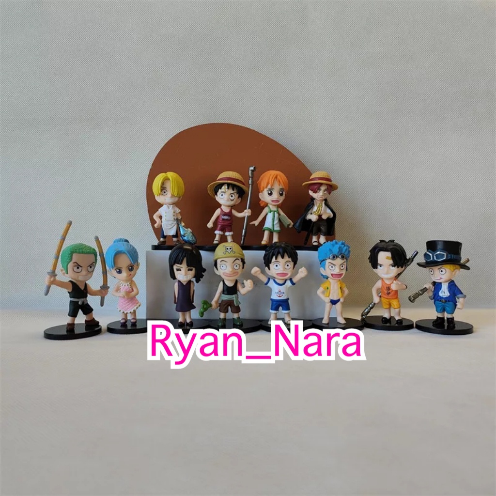 Action Toy Mini Figure Anime One Piece Child Luffy Zoro Sanji Sabo Ace ...