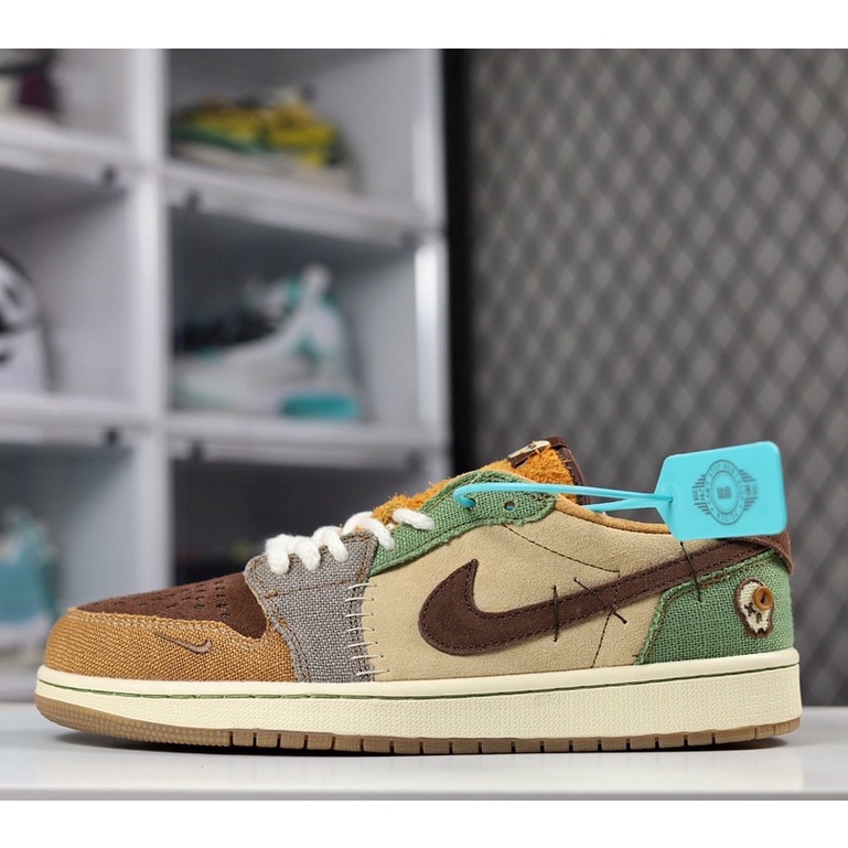 Zion Williamson x Nike Air Jordan 1 Low OG Voodoo Basketball Shoes ...