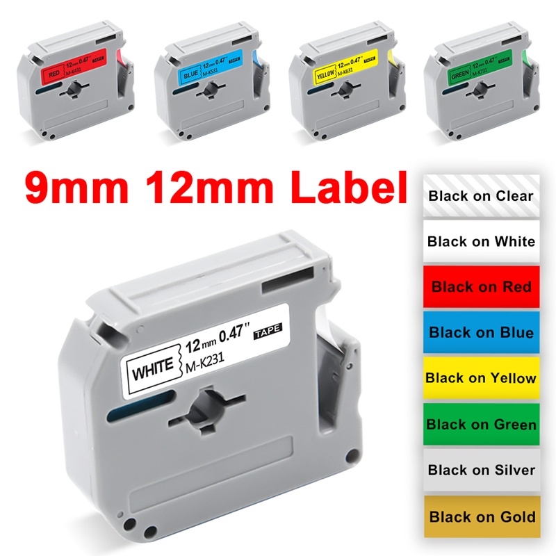 BYZ TAPE Mk231 12mm 1Pcs Compatible For Brother Mk-231 Mk-221 Mk 231 ...