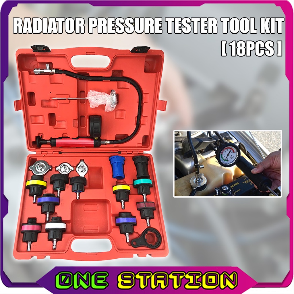 18pcs Radiator Pressure Tester Radiator Pump Pressure Tester Radiator ...