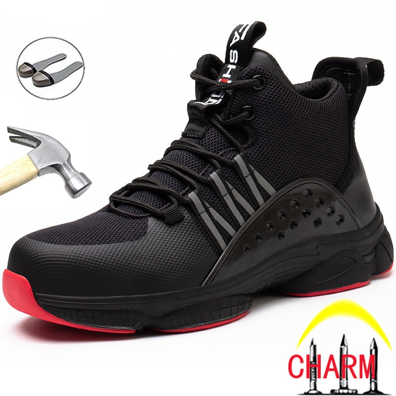 【Original quality】Safety shoes men's anti-smashing anti-piercing steel ...