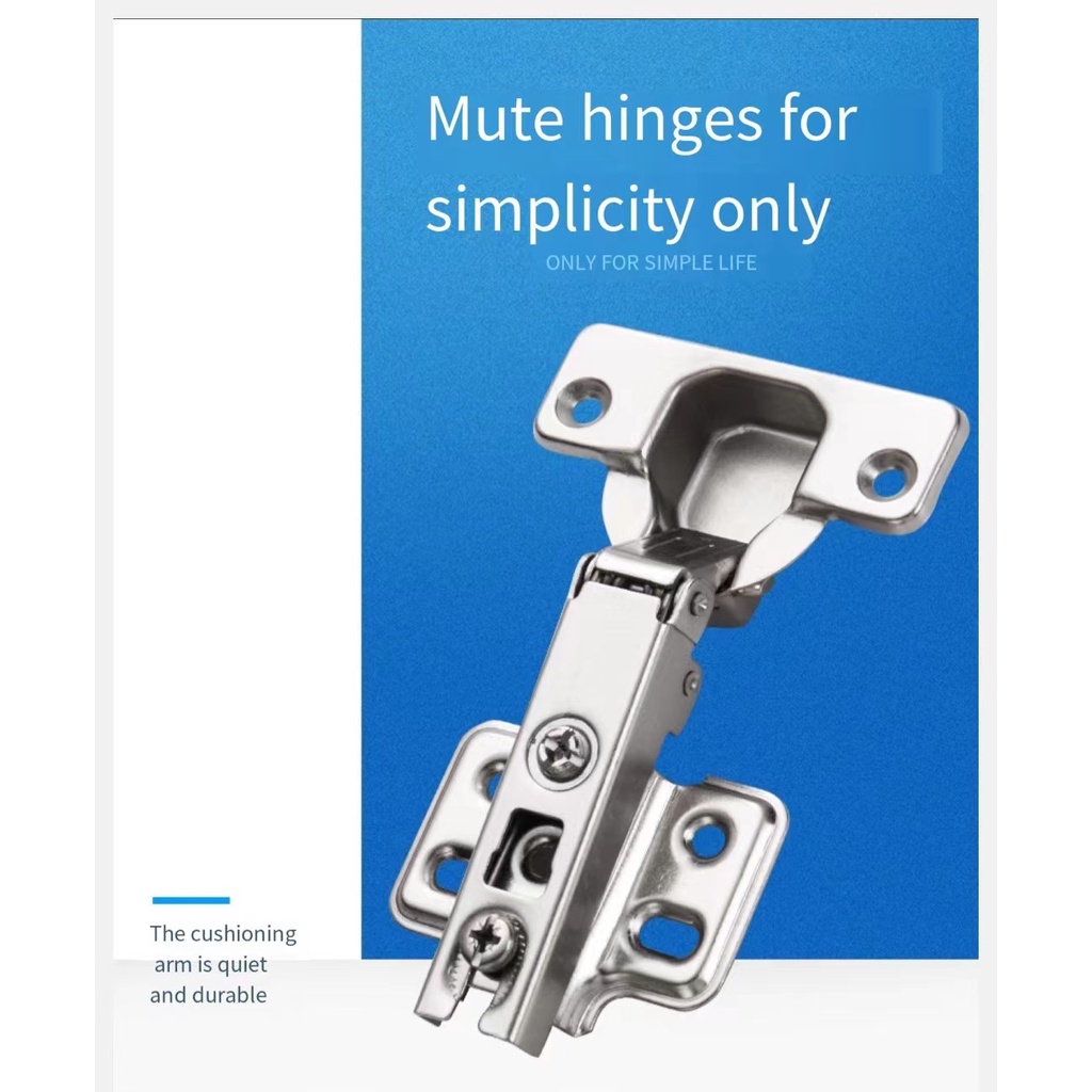 Hide silent hinges fine steel cabinet door hinges 1PCS | Shopee Philippines