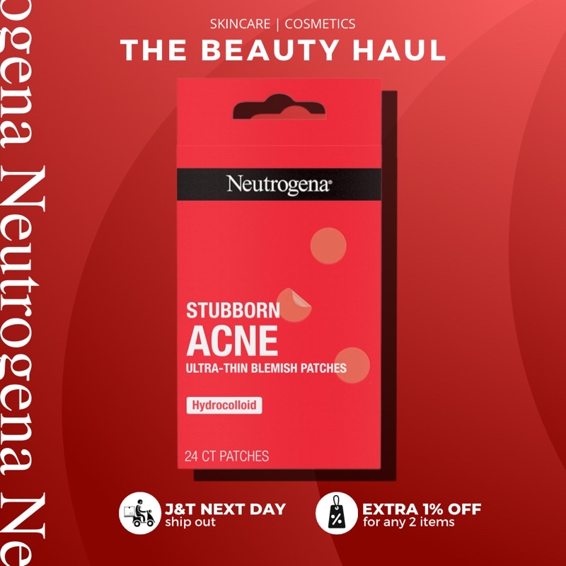 Neutrogena Stubborn Ultra-Thin Hydrocolloid Acne Pimple Patches ...