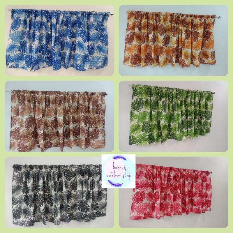leaves half/lababo curtain 60x32 inches | Shopee Philippines