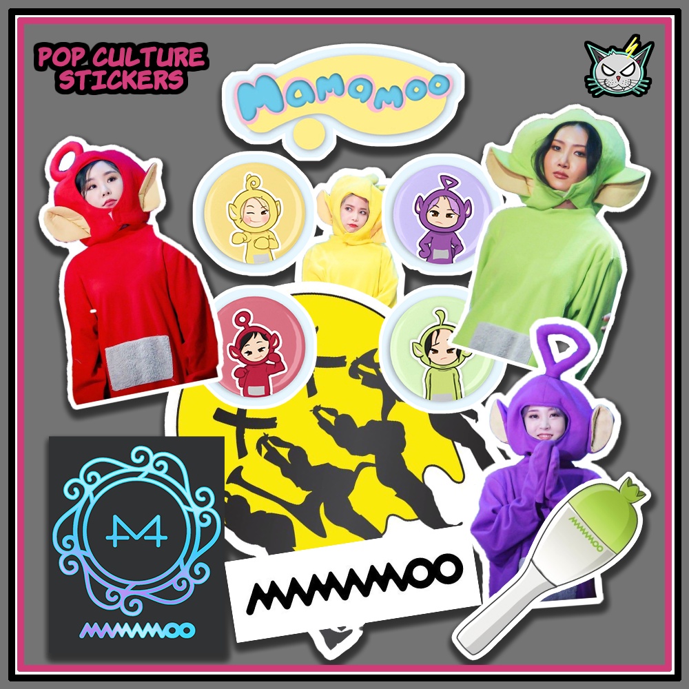 KPOP - Cute Mamamoo Vinyl Sticker Pack (15pcs) Tumbler.Helmet.Laptop ...