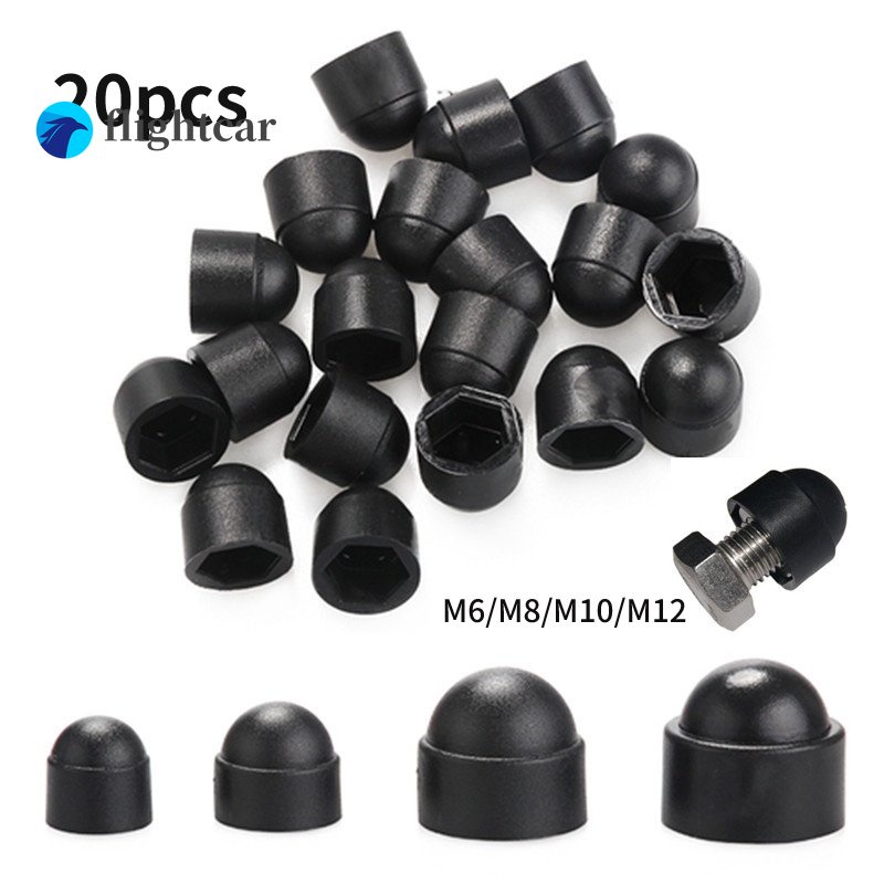 flightcar 20Pcs M6 M8 M10 M12 Bolt Nut Dome Protection Cap Covers ...