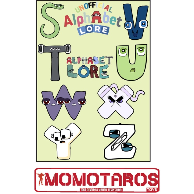 Alphabet Lore Waterproof Sticker 1pc | Shopee Philippines