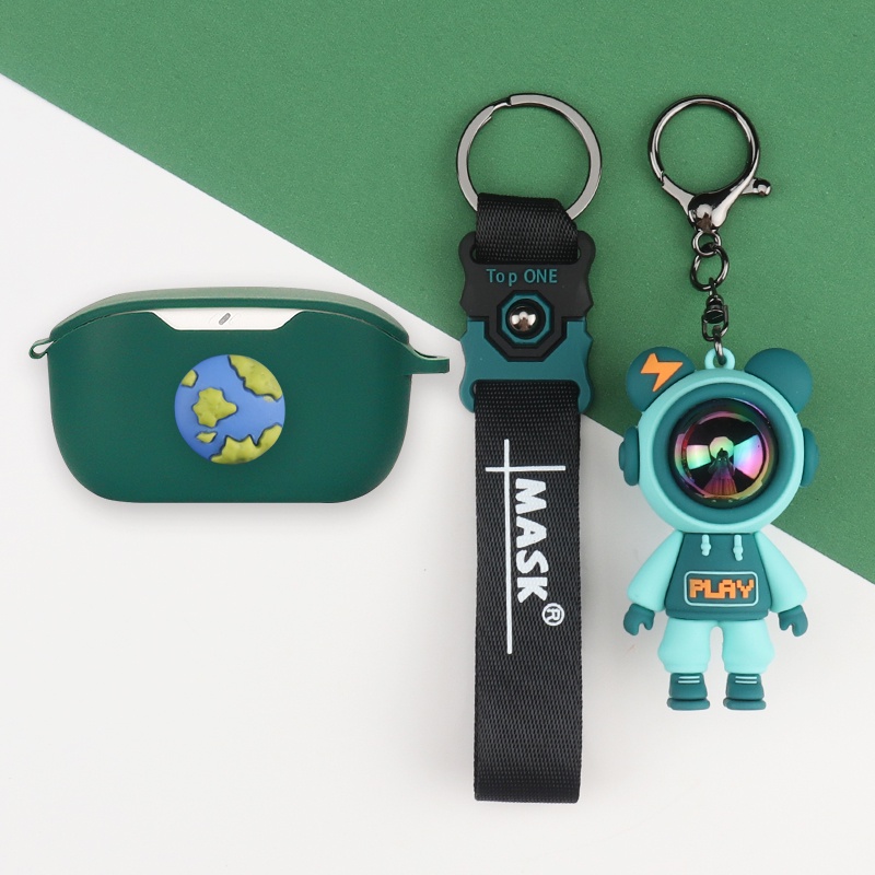 For JBL Wave Buds Case Cartoon Keychain Pendant JBL Wave Buds Silicone ...