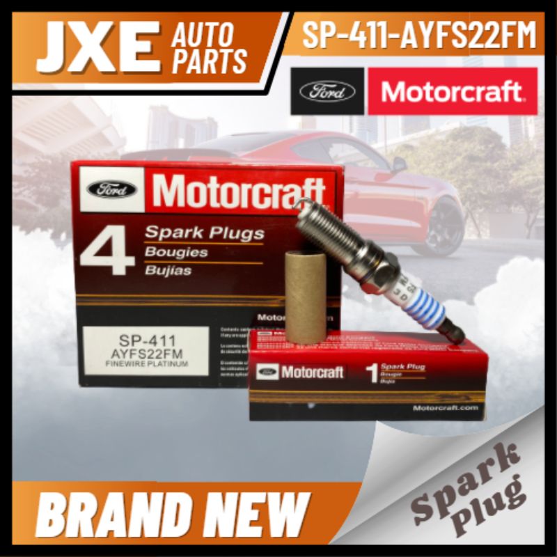 Ford Spark Plugs Finewire Platinum for Fiesta 1.5/Focus 2.0 (SP-411 | AYFS22FM) Motorcraft ...