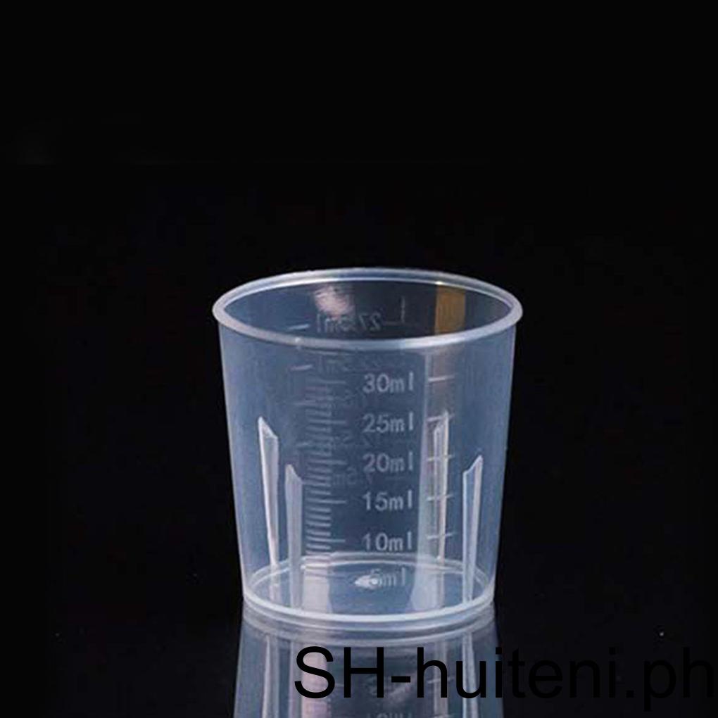 Pack of 100 Measuring Cup 30ml DIY Kitchen Plastic Laboratory Cups with ...