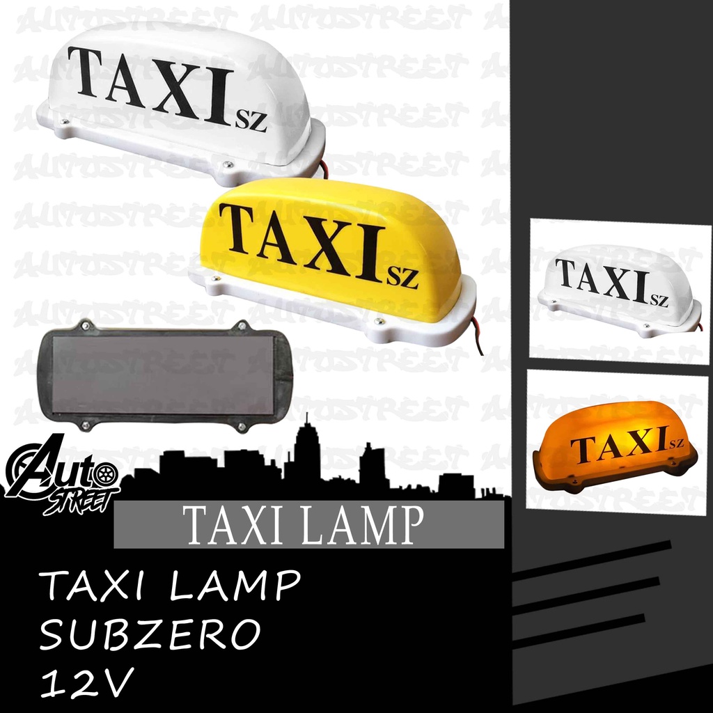 TAXI Roof Light / Taxi Lamp Magnetic Base Roof Top Car Cab LED Sign ...
