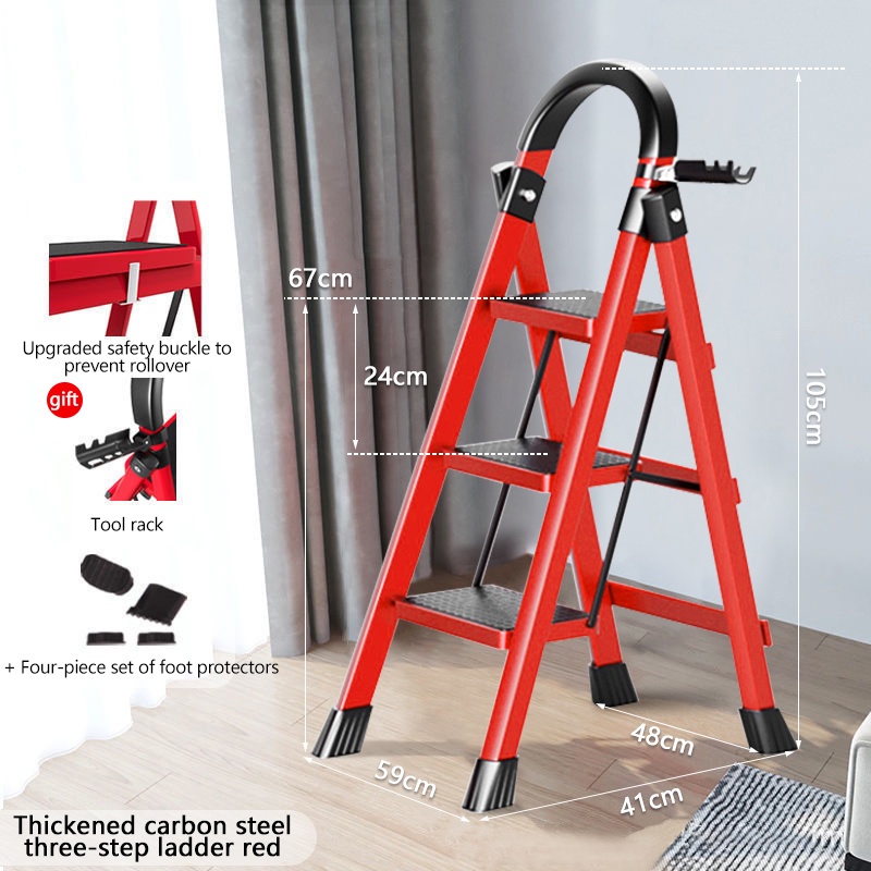 Household Indoor Folding step ladder 6 Step ladder aluminum ladders ...