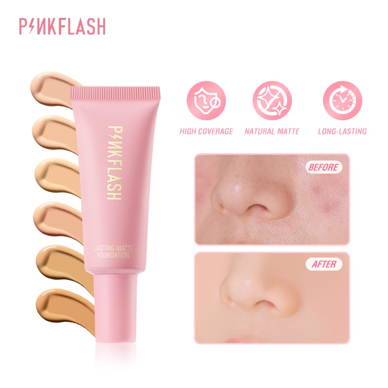 Pinkflash PF F03 Lasting Matte Foundation | Pink FLASH Full Coverage ...