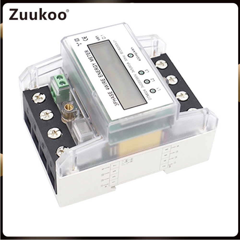 Digital Electric Meter 3 Phase 4 Wire Kwh Electronic Energy Meter 3 x 5 ...
