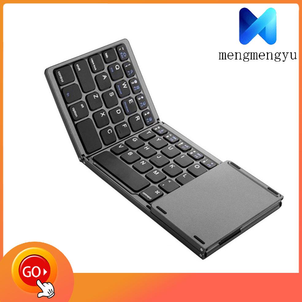 Mini Foldable Touch Mouse Keyboard Three-Fold Wireless Keyboard With ...