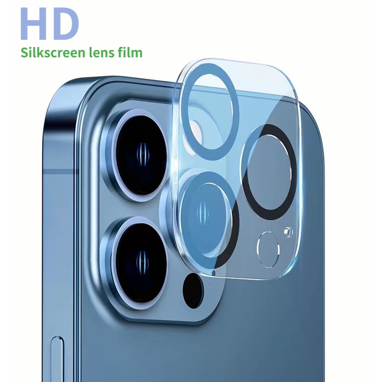 Rear Camera Lens Tempered Glass Film with Night Ring For iPhone 11 12 ...