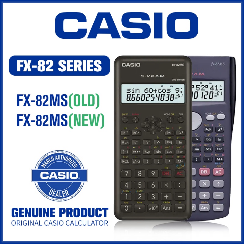 Casio Fx-82ms Scientific Calculator Function Calculator School student office supplies | Shopee ...