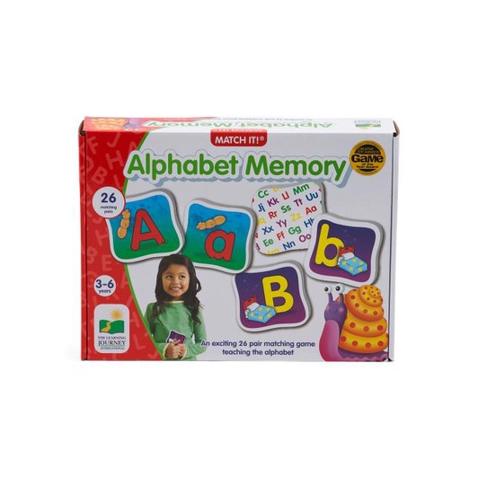 LEARNING JOURNEY Match It Alphabet Memory Game 3-6 Years | Shopee ...