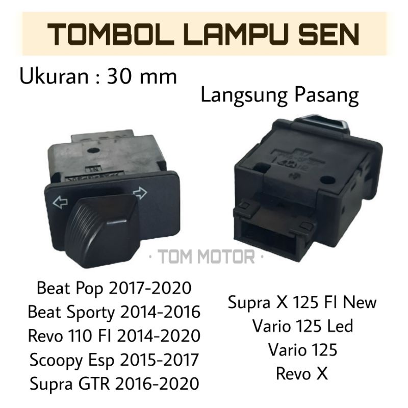 TOMBOL Sen Beat Pop Light Switch Button Dhikr Vario 125 TSP | Shopee ...