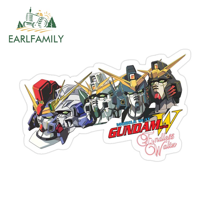 EARLFAMILY 13cm x 8.5cm Gundam Car Sticker Vinyl Decal Anime JDM Trunk ...