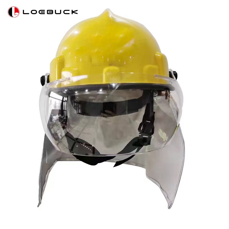 Fire Proof Fireman's Safety Helmet With Goggle Amice Electric Shock ...
