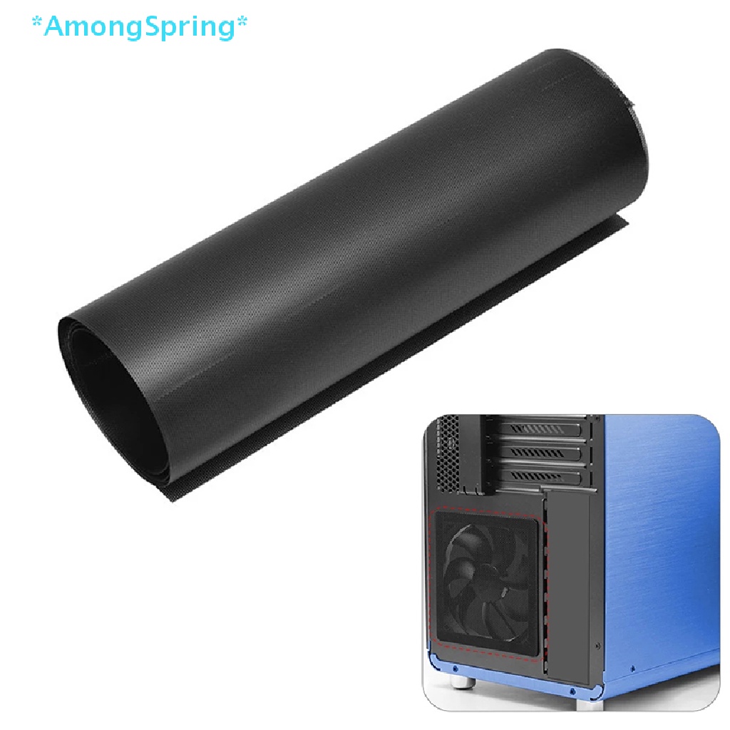 AmongSpring> 100CM Computer Mesh DIY PVC PC Case Fan Cooler Dust Filter ...