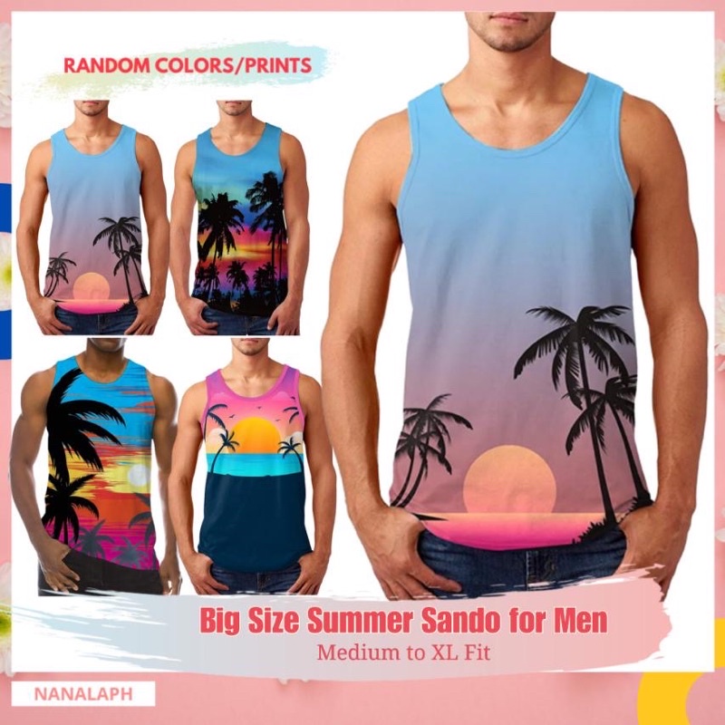 BIG SIZE Summer Sando for Men [BRITANIKO] - Medium to XL Fit | Shopee ...