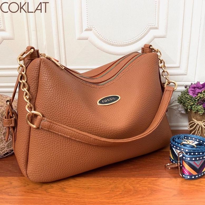 FsL HOBO 2 SPACE LEATHER TOTE BAG TOTEBAG TAS BATAM JAMJO 51 | Shopee ...