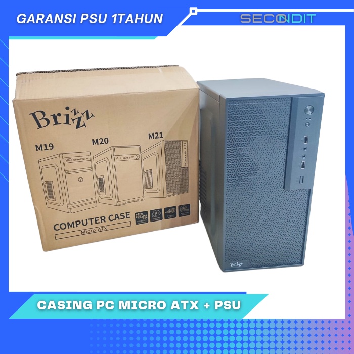 Mini pc casing micro atx power supply 500watt brizz standard computer ...