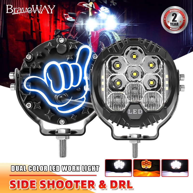 1pc 3 Inch Led Driving Light 90W Yellow 3000K Off Road Led Waterproof ...