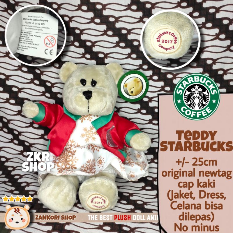 Teddy BEAR STARBUCKS BEARISTA DOLL -BEAR COLLECTION | Shopee Philippines