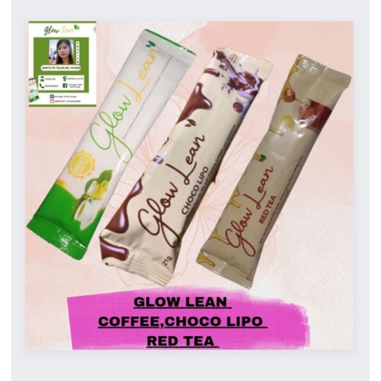 Glow Lean Coffee , Choco Lipo and Red Tea ( Sachet ) | Shopee Philippines