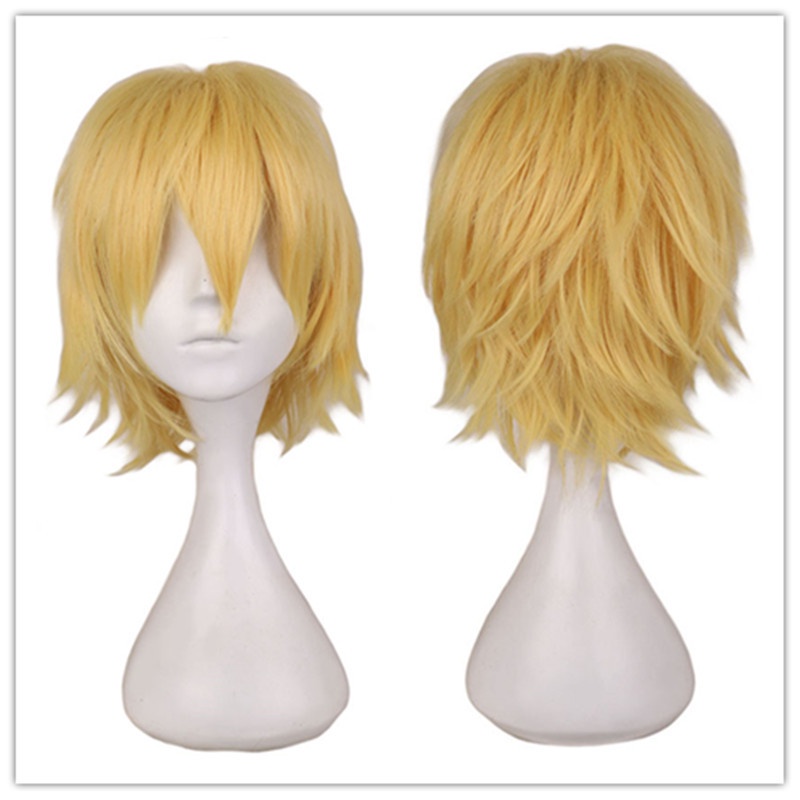 Cosplay Wig Synthetic Heat Resistant Short Wavy Hair Costume Cosplay ...