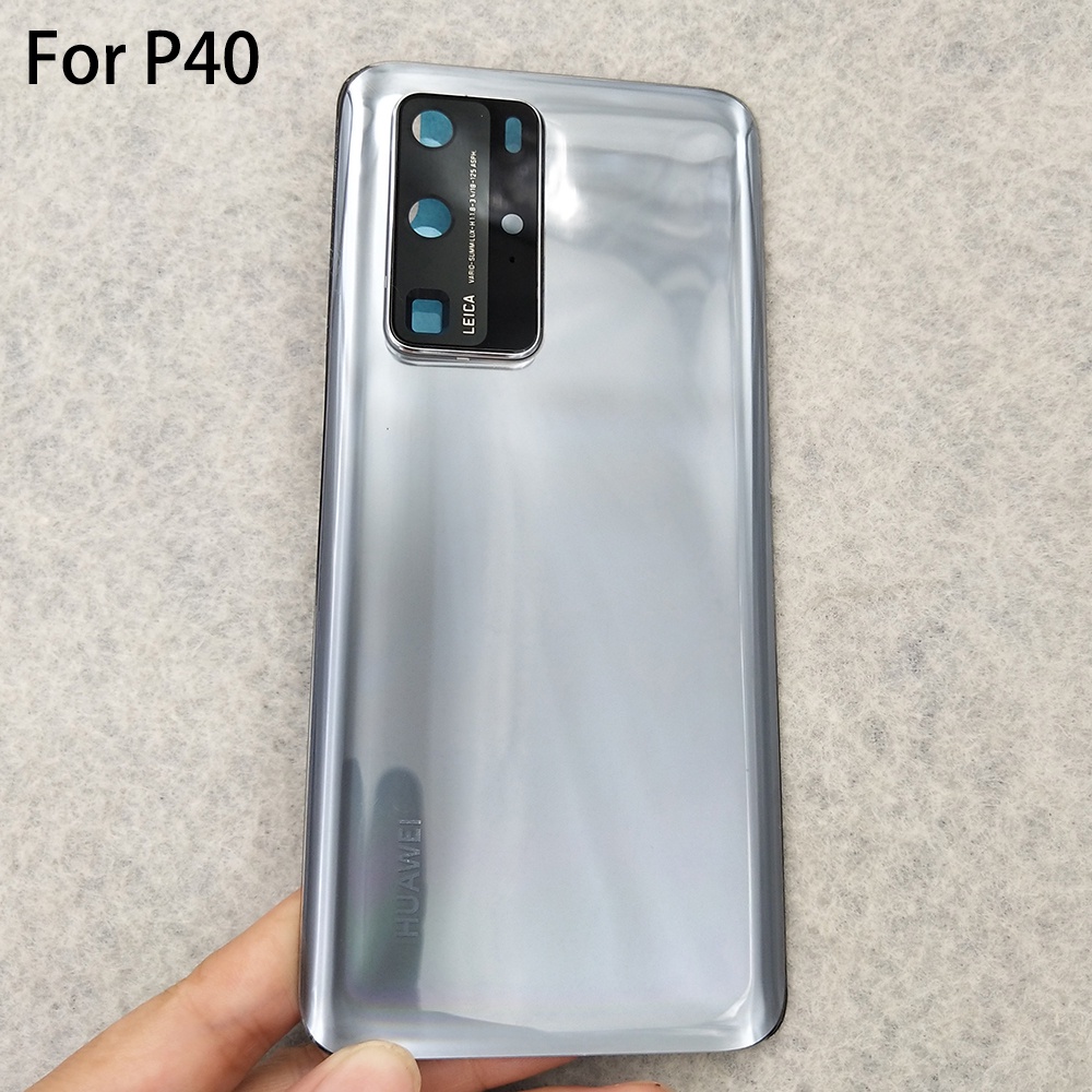 Huawei P40 Pro Battery Cover Back Glass Panel Rear Housing Case For P40pro P 40 Back Battery ...
